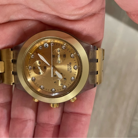 Swatch | Jewelry | Swatch Gold Watch | Poshmark